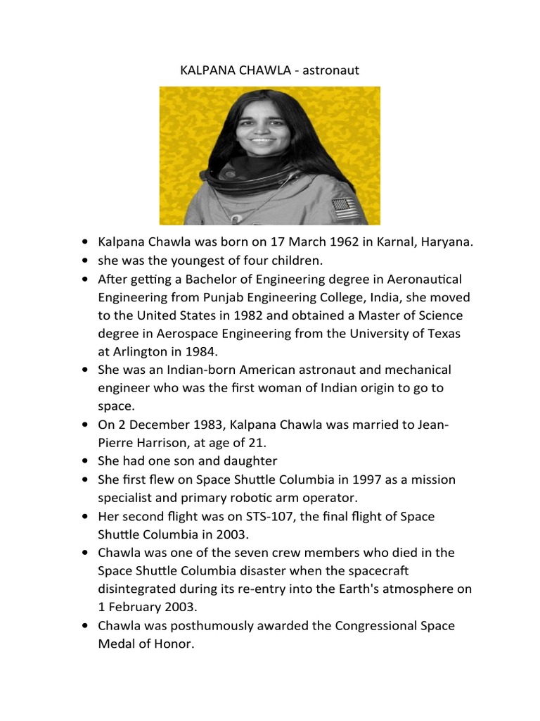 Kalpana Chawla | PDF