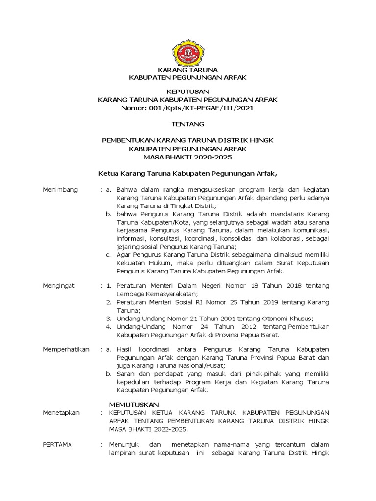 SK KT Distrik Hingk | PDF