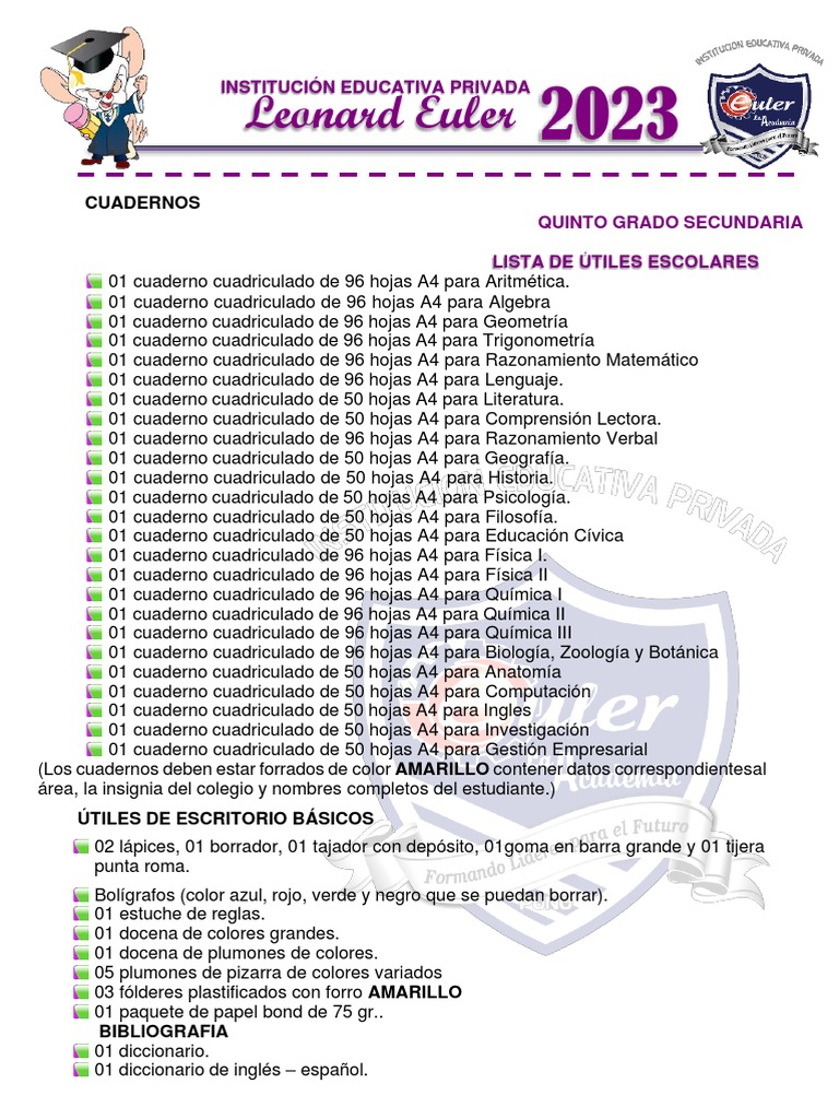 Leonard Euler: Cuadernos | PDF