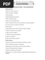 Quiz Operating System | PDF | Process (Computing) | Scheduling (Computing)