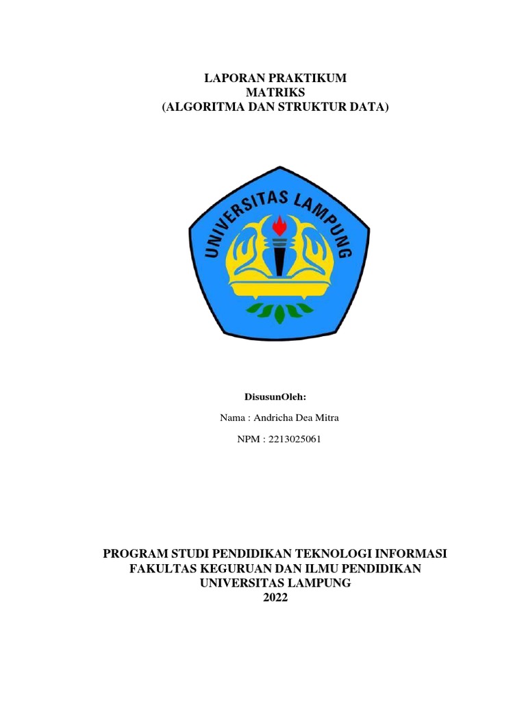 Laprak Matriks | PDF | Teknologi & Rekayasa