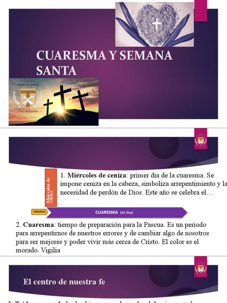 02 Año Litúrgico Cuaresma, Semana Santa y Triduo Pascual | Descargar gratis PDF | Pascua de ...