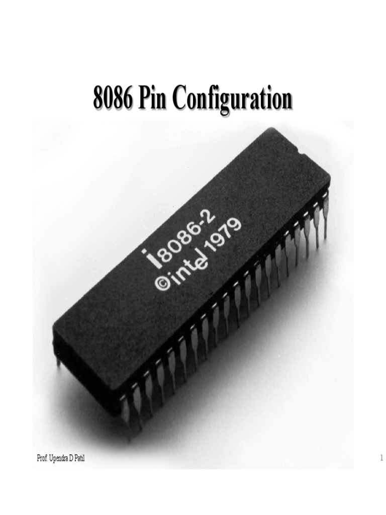 Pin Configuration of 8086 | PDF | Input/Output | Central Processing Unit