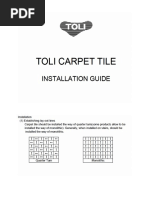 Method Statement For Carpet Tile Installation | PDF | Flooring | Carpet