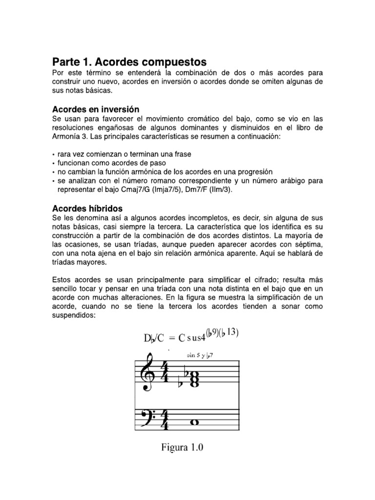 Armonia 4 SIN FERMATA - PDF - Acordes Compuestos | PDF