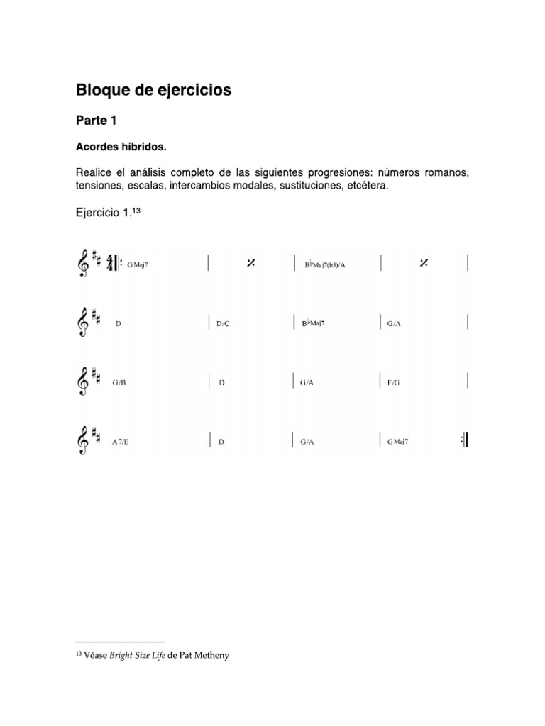 Armonia 4 SIN FERMATA - PDF - Tarea Acordes Compuestos | PDF