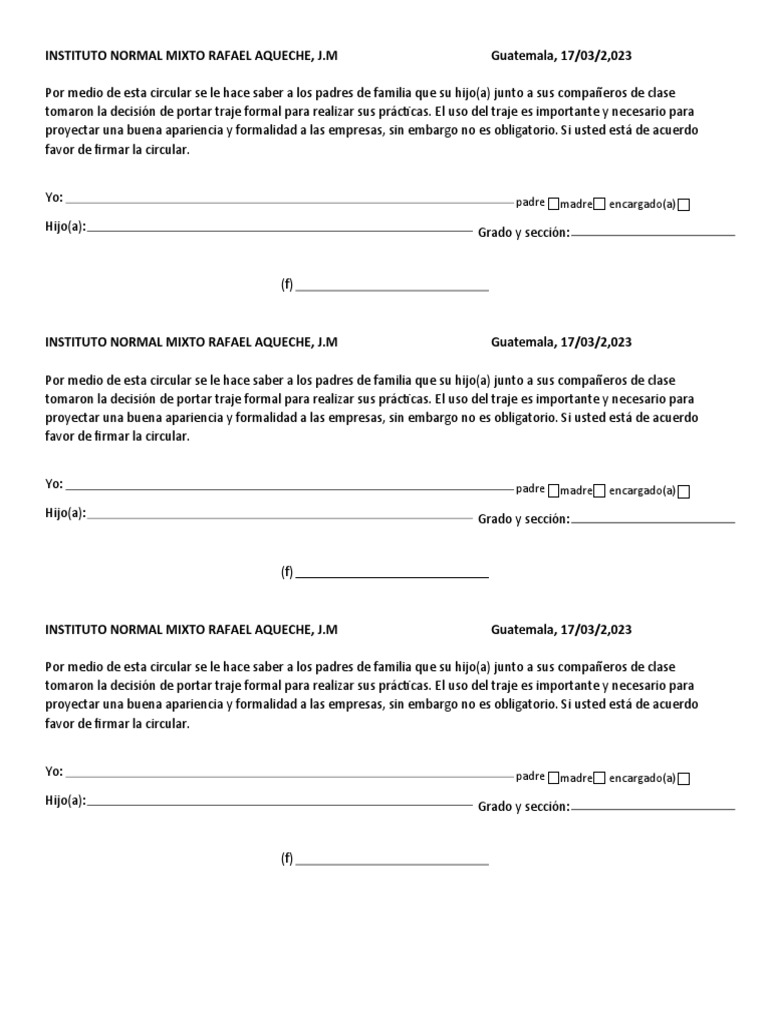 Instituto Normal Mixto Rafael Aqueche | PDF