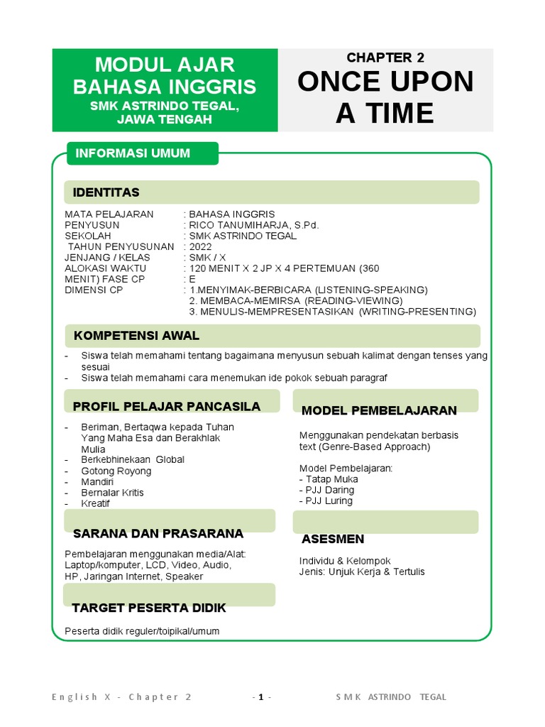 MODUL 2 Narrative Text | PDF