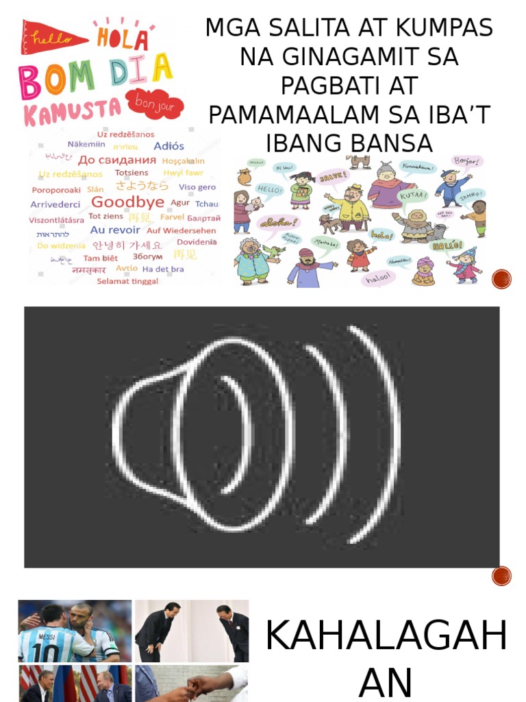 P2 Mga Salita at Kumapas Na Ginagamit Sa Pagbati at Pamamaalam Sa Iba T ...