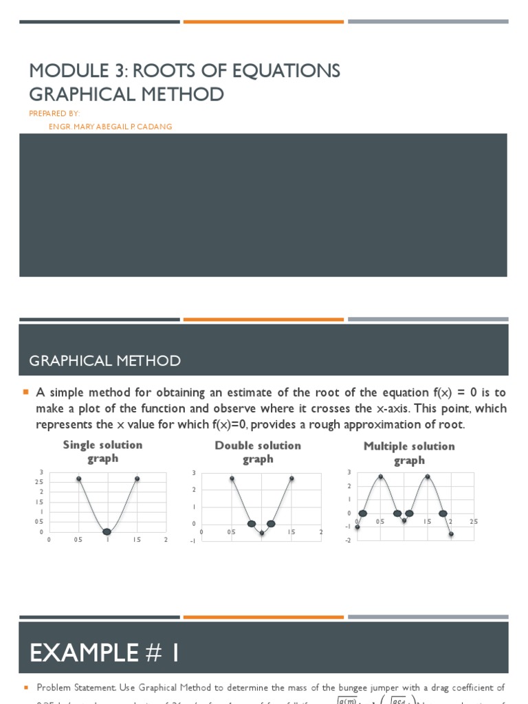Numerical Solutions - Module 4 - Graphical Method | PDF | Equations ...