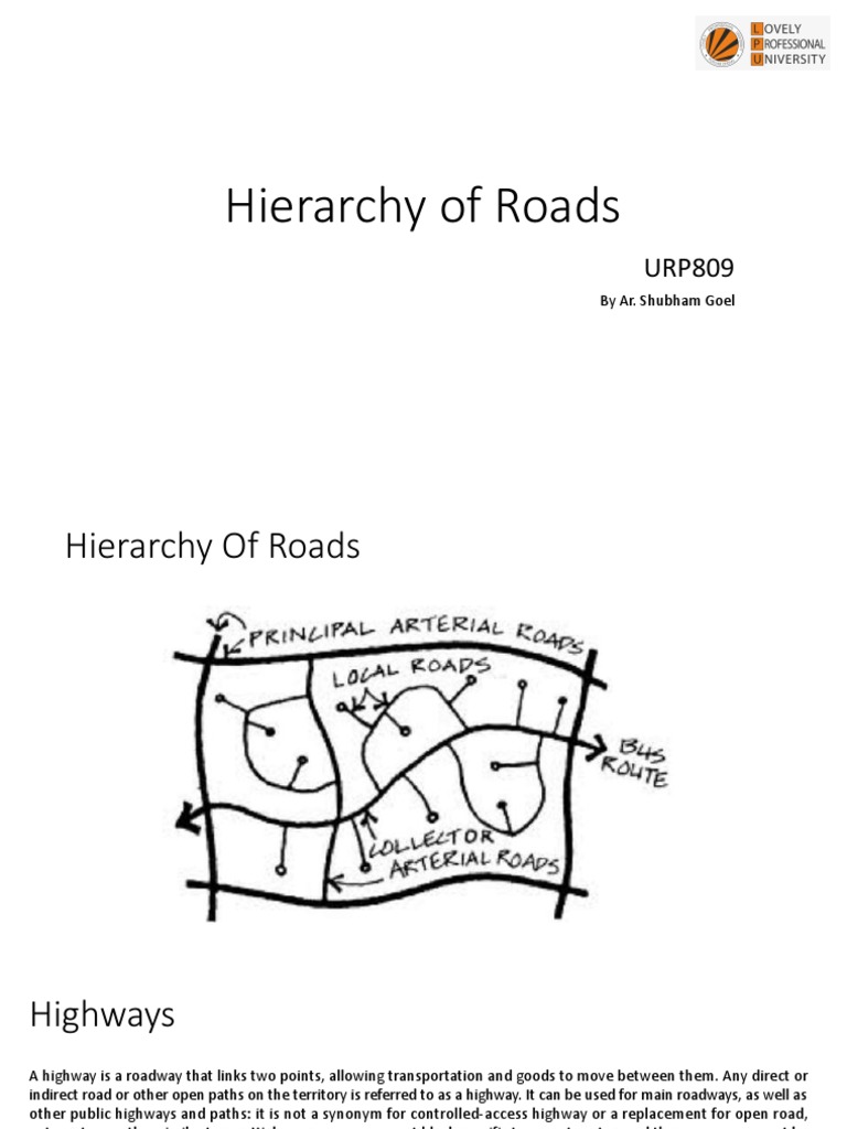 Hierarchy of Roads and PCU | PDF | Controlled Access Highway | Traffic