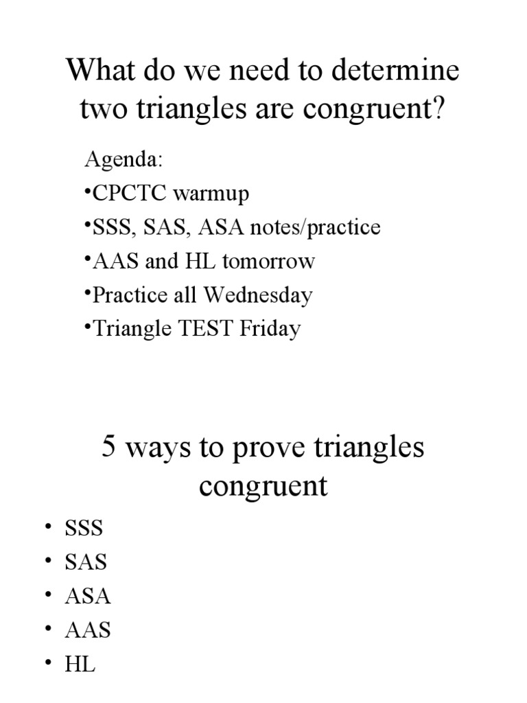 Day33ASA SAS SSS | PDF | Euclidean Plane Geometry | Elementary Geometry