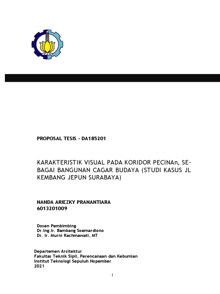 Proposal Thesis Final - Nanda - 009 PDF | PDF