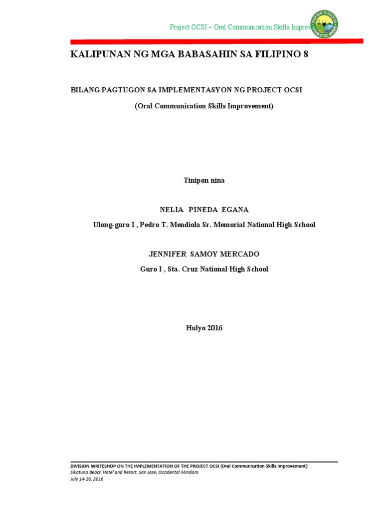 Project OCSI g8 Fil Edit | PDF