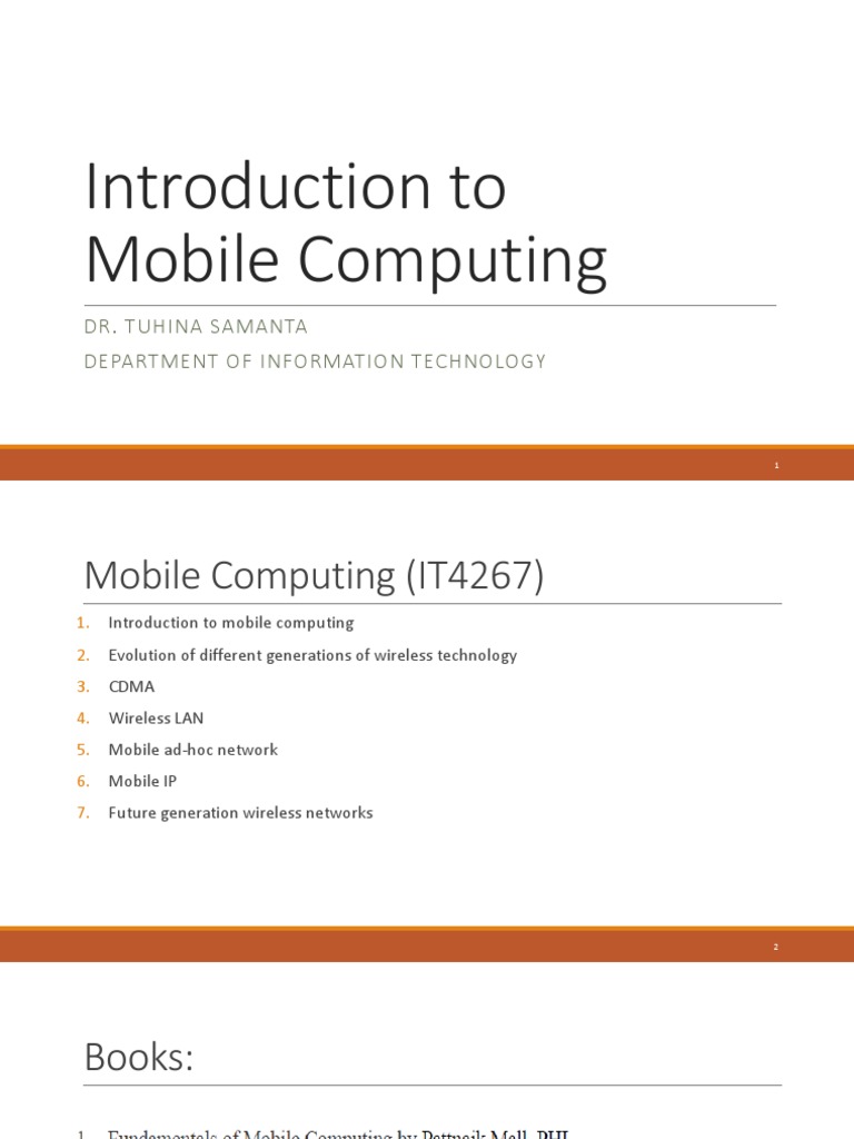 Lec1 Introduction To Mobile Computing Pdf Cellular Network Computer Network