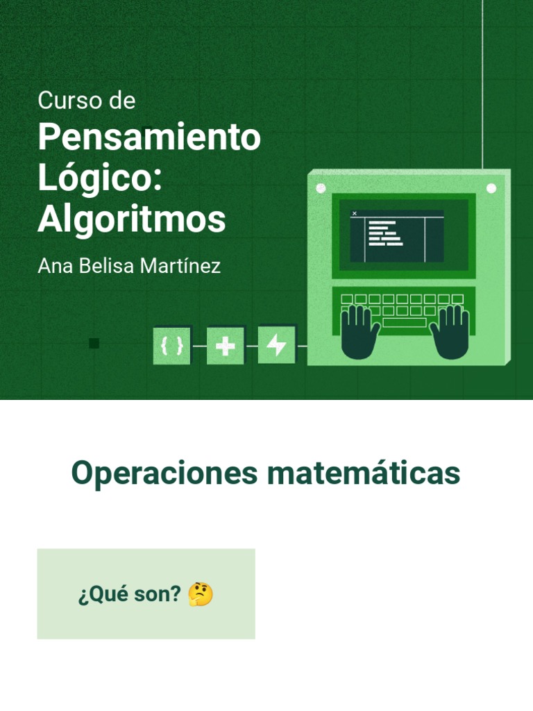 Slides Del Curso de Pensamiento Logico Algoritmos y Diagramas de Flujo - PDF | PDF ...