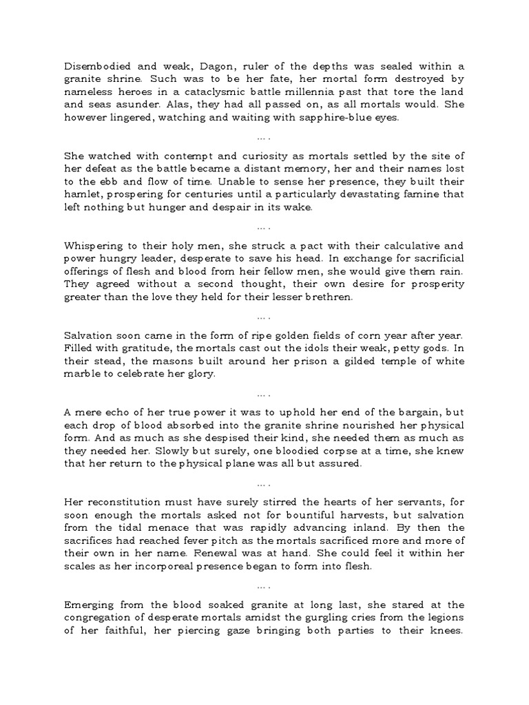 Dagon's Return from the Depths | PDF