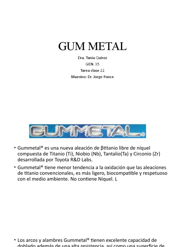 GUM METAL Ceio | PDF