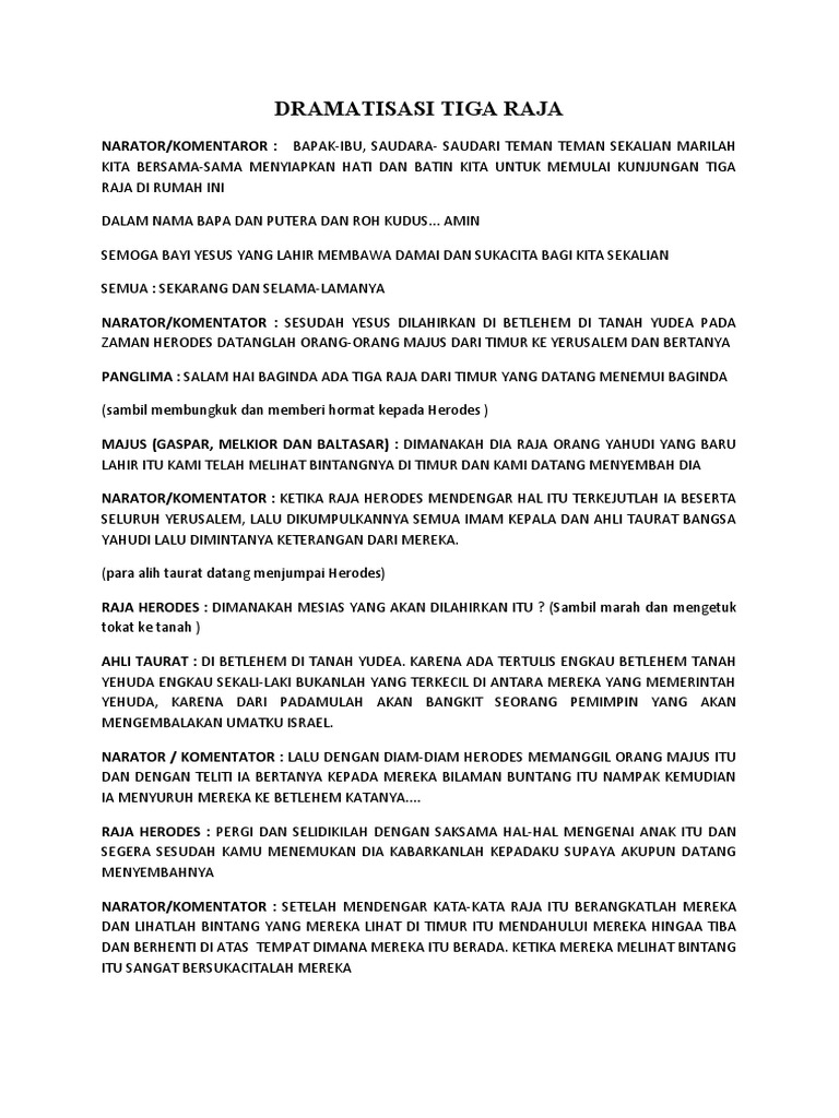 Kunjungan Tiga Raja ke Yesus | PDF | Agama & Spiritualitas | Puisi