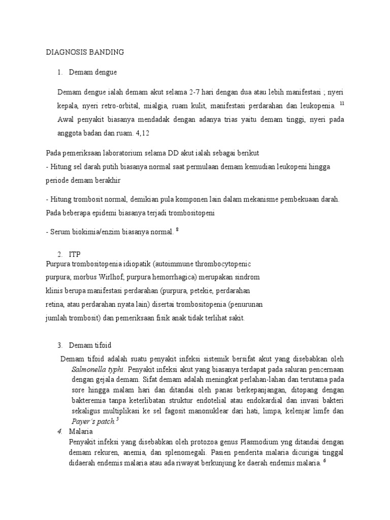 DIAGNOSIS BANDING Dan Komplikasi | PDF | Kesehatan Holistik