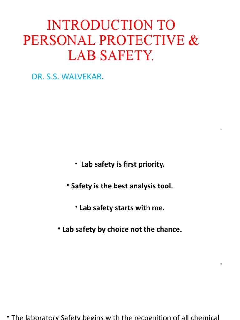 1st Sem - Practical. | PDF | Laboratories | Hazards