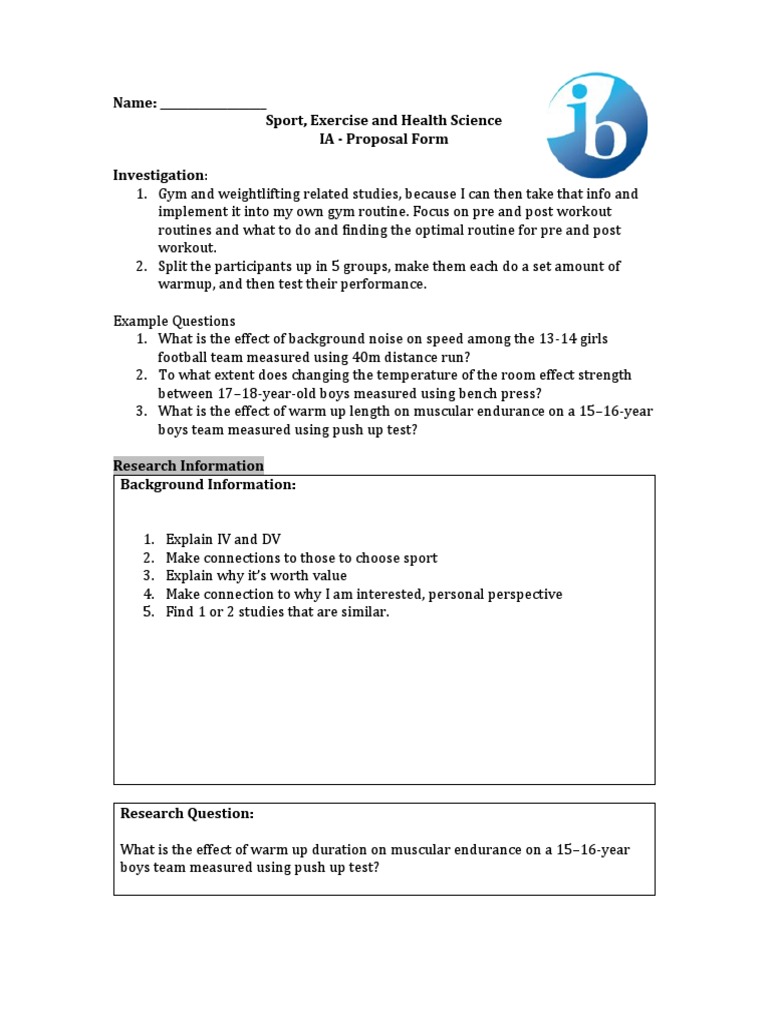 Warm-Up Duration Impact on Endurance | PDF | Dependent And Independent ...