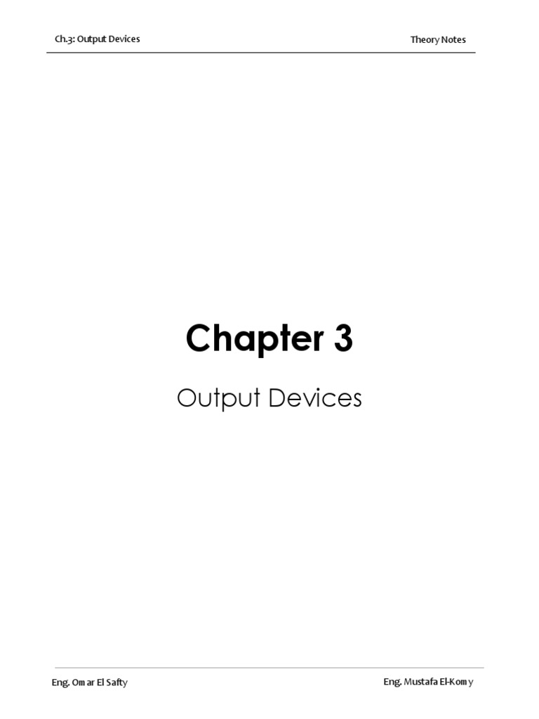 Chapter 3 PDF | Download Free PDF | Printer (Computing) | Computer Monitor