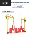Construction Company Profile Template Word | PDF