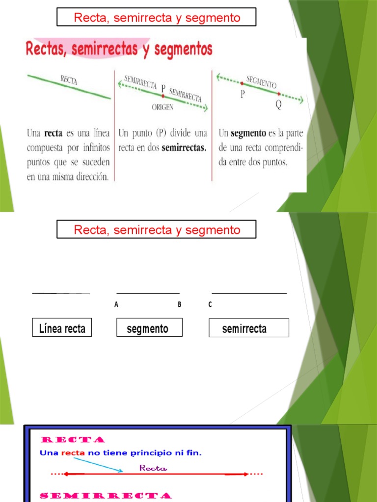 Semirrecta, Segmento, Ángulos Yparalelogramos | PDF