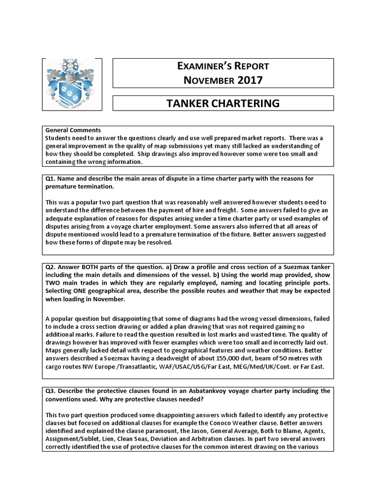 Tanker Chartering (TKC) PDF | PDF | Oil Tanker | Shipping