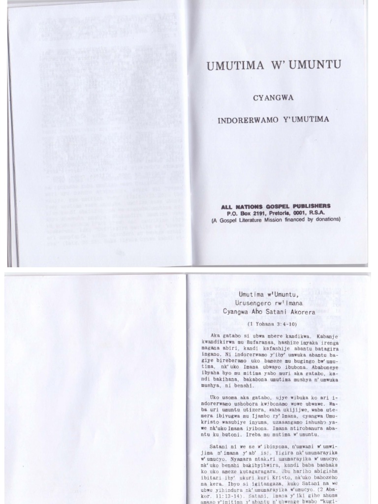 Umutima Wumuntu Updated | PDF