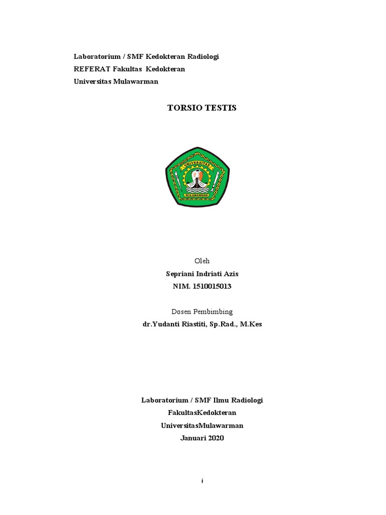 Torsio Testis: Diagnosis dan Manajemen | PDF | Pengembangan Diri