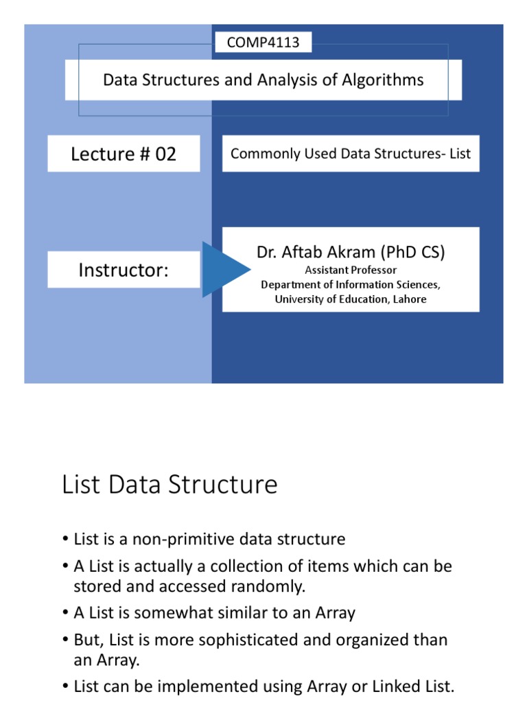 Lecture02-COMP4113-Introduction To DS | PDF | Data Structure | Computer ... Lecture02-COMP4113-Introduction To DS | PDF | Data Structure | Computer ...