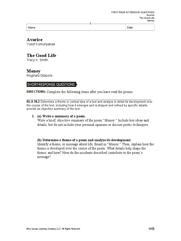 myP-NV C1 G10U4B KOMUNYAKAA | PDF | Narration | Poetry