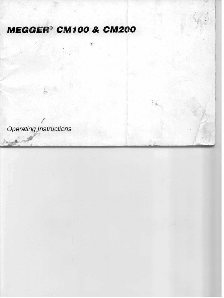 AVO MEGGER Manual | PDF AVO MEGGER Manual | PDF