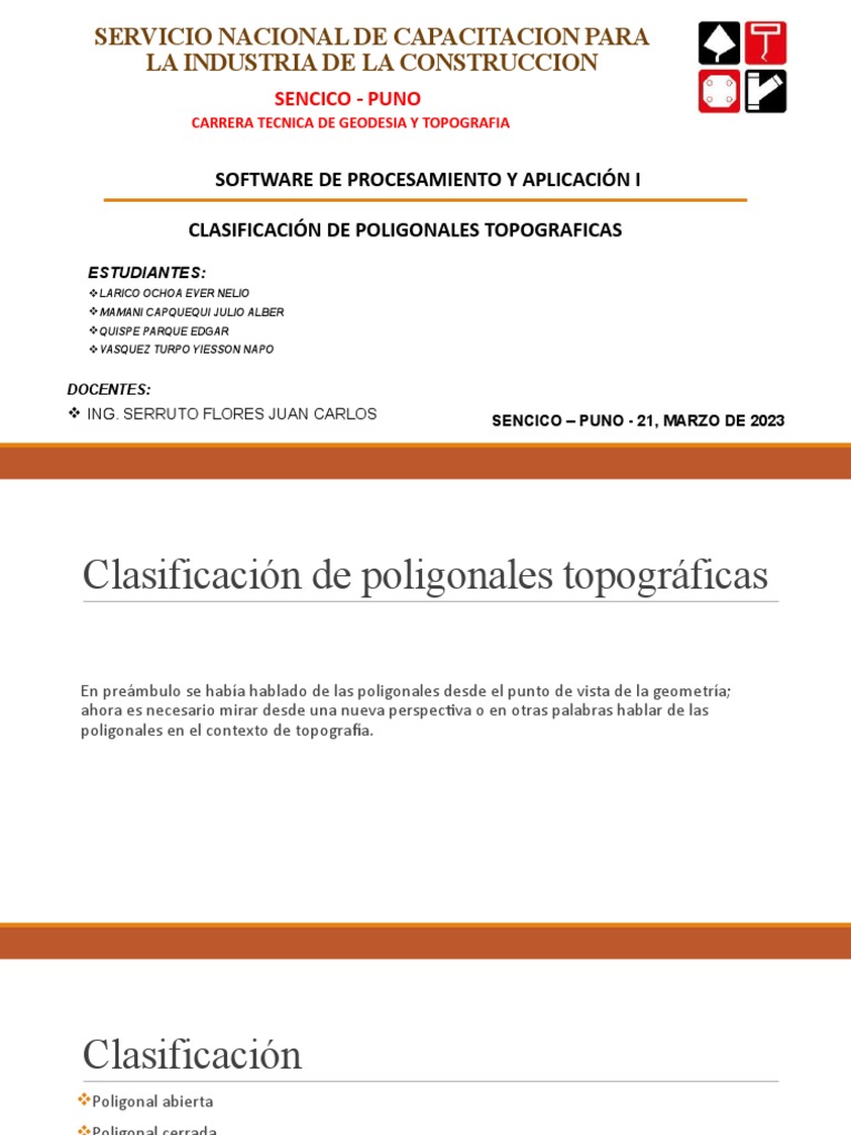 Poligonales Topograficas | PDF | Azimut | Ángulo