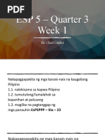 Esp Quarter 2 Module 5 | PDF