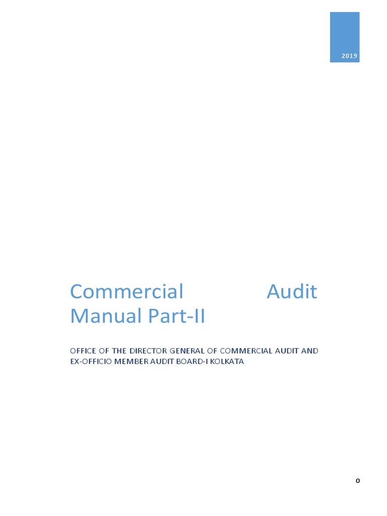 Commercial Audit Manual Part II Ver 2 1 05f005 58910413 PDF | PDF ...