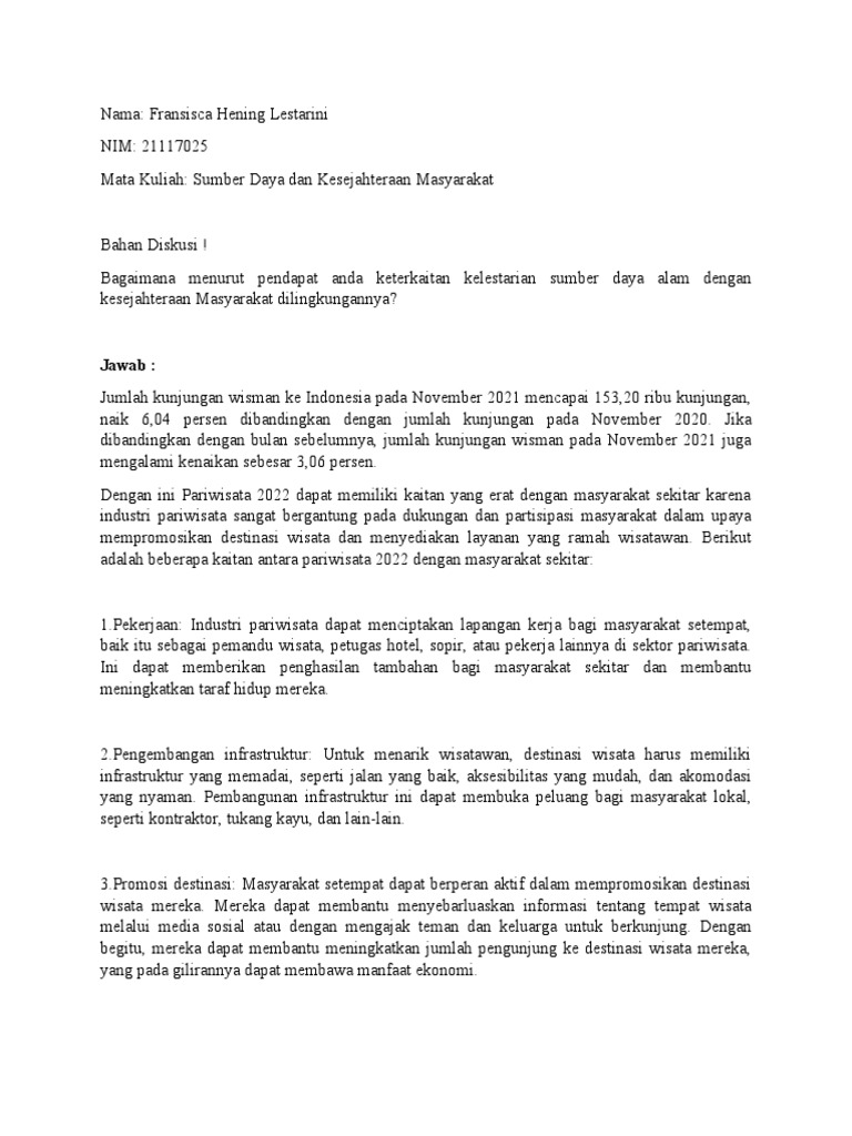 Sumber Daya Fransisca | PDF