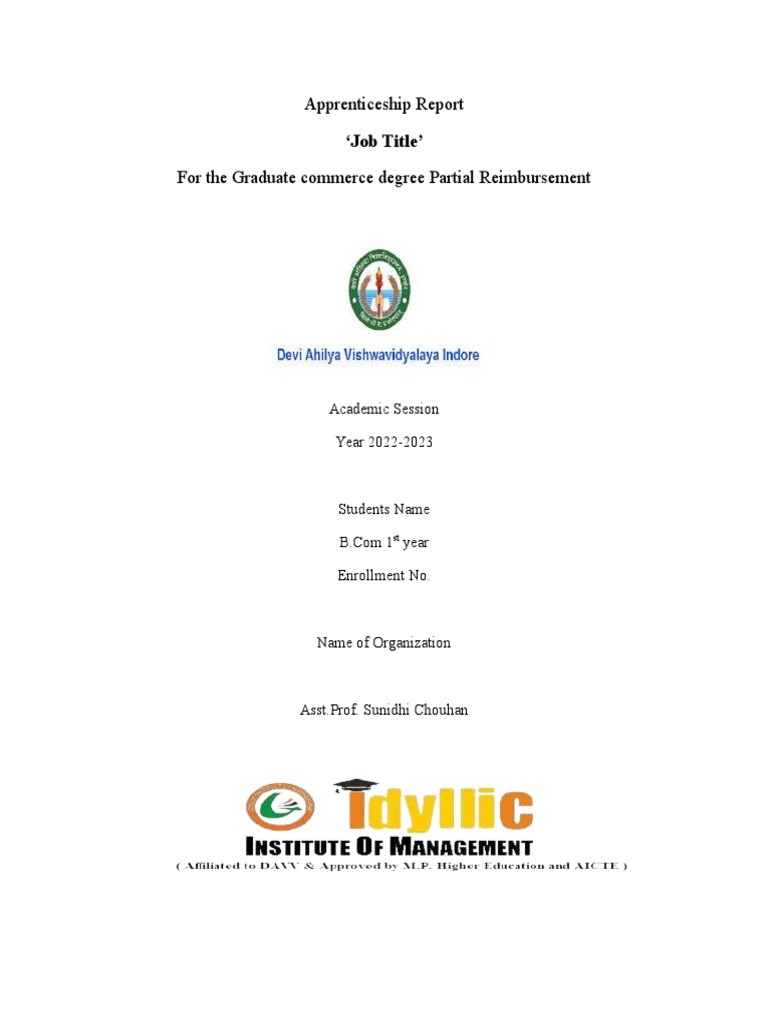 Internship Report | PDF | Career & Growth | Business