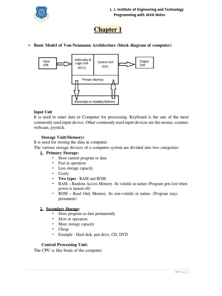 Unit-1 Introduction To Computers PDF | Download Free PDF | Computer Data Storage | Programming