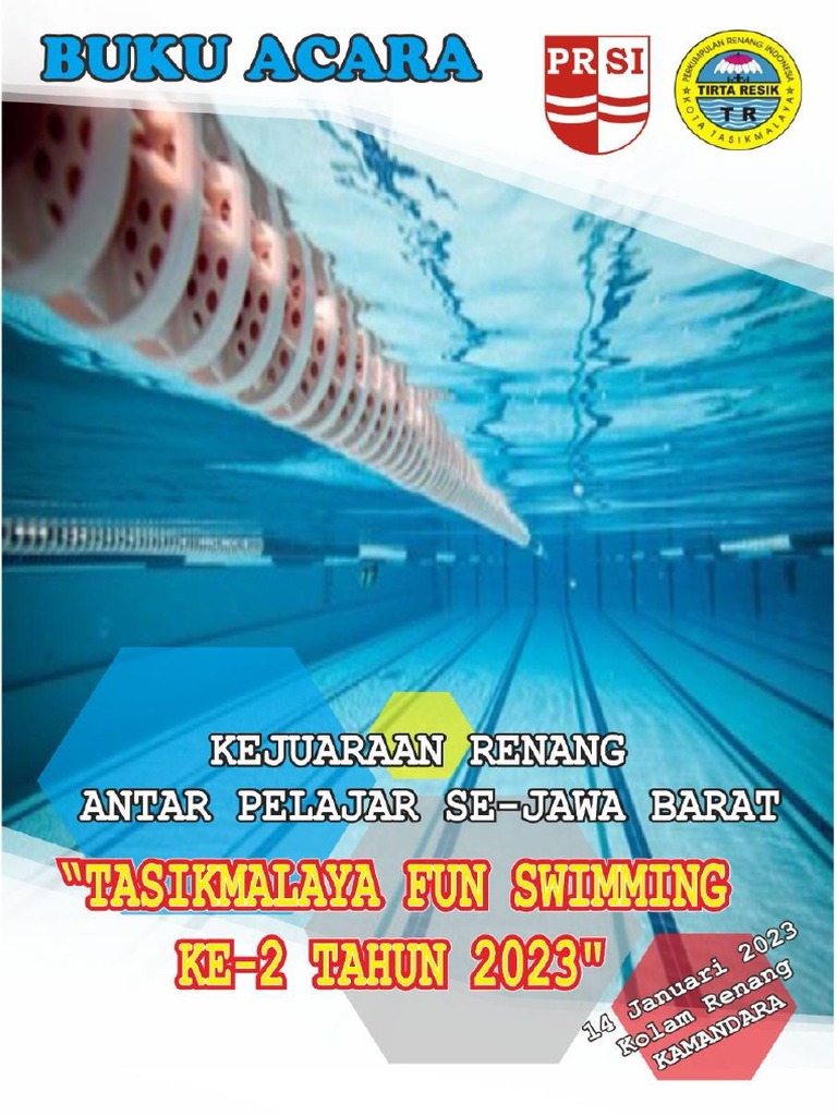Meet Program Tasikmalaya Fun Swimming 2023 | PDF | Water Sports | Outdoor Recreation Techniques