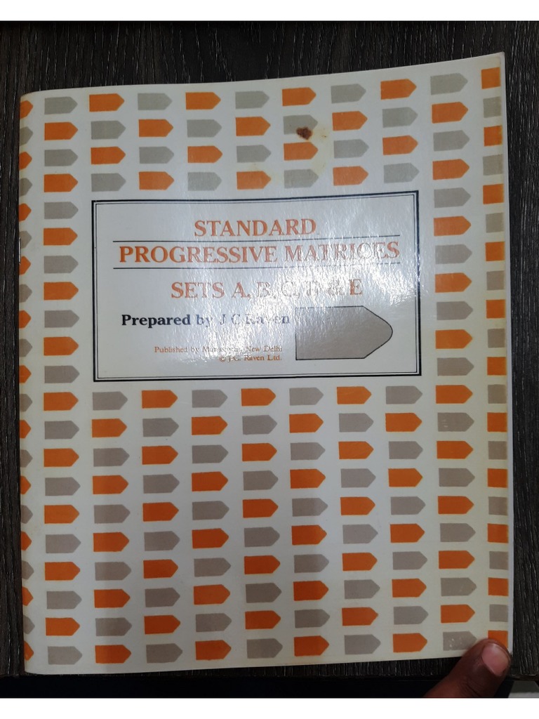 Standard Progressive Matrices Test PDF | PDF