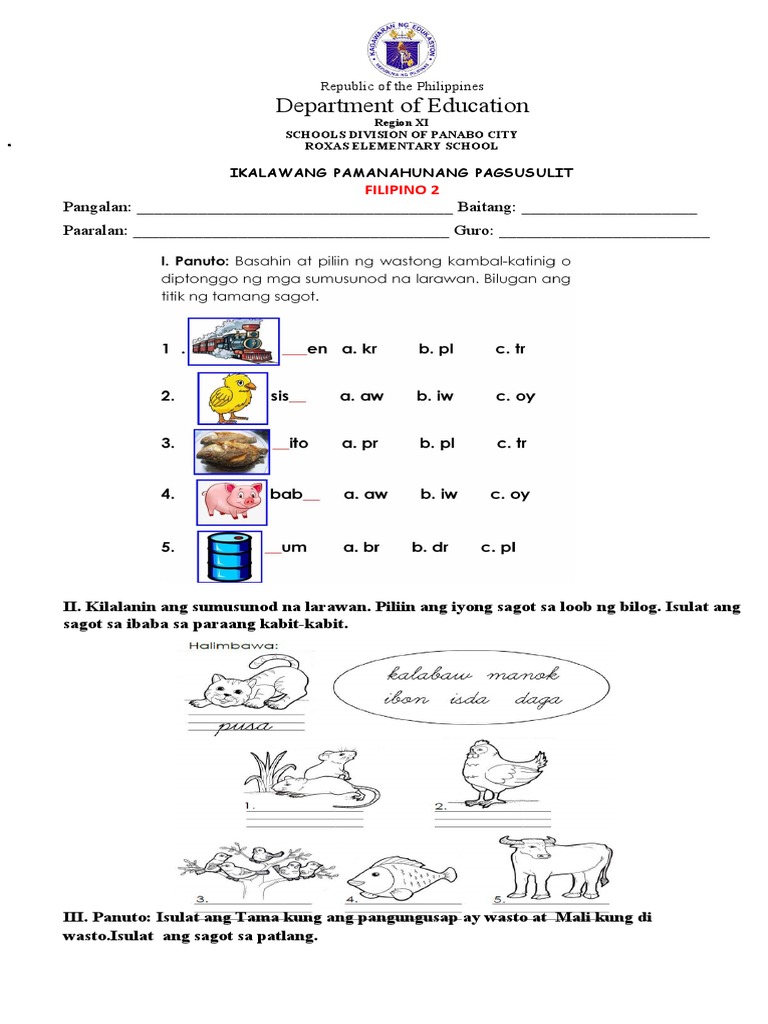 PT - Filipino 2 - Q2 | PDF