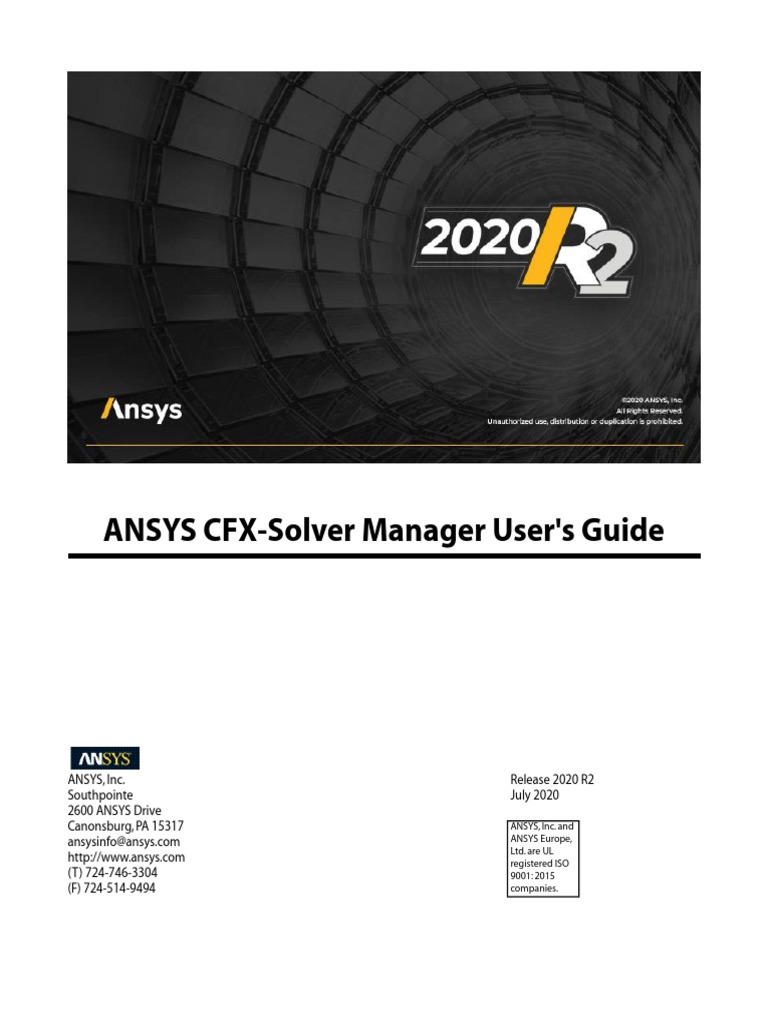 ANSYS CFX-Solver Manager Users Guide | PDF | Trademark | Command Line ...