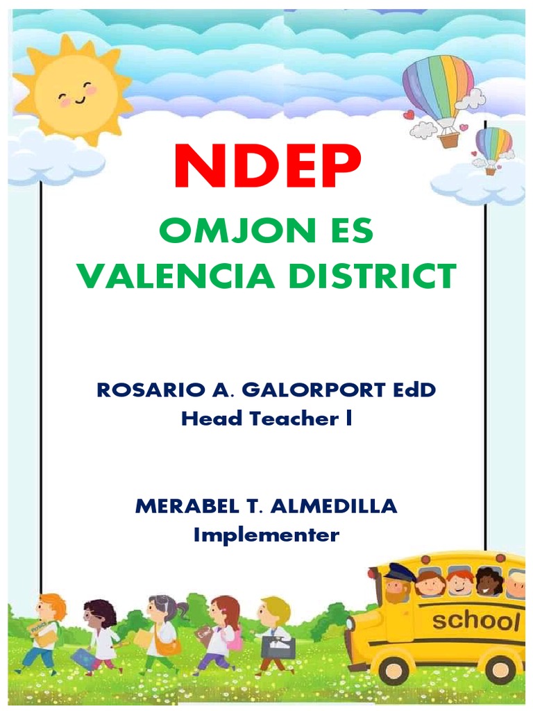 NDEP Accomplishment Report 2021-2022 | PDF | Social Science | Wellness