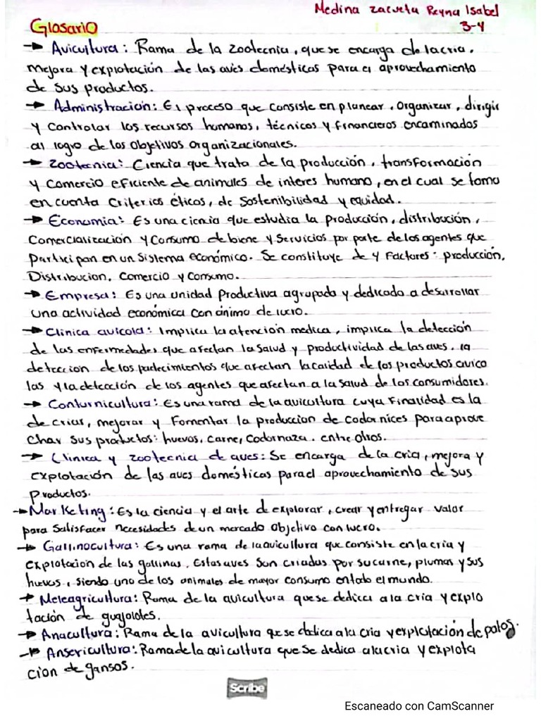 Glosario - Medina Zazueta Reyna Isabel 3-4 PDF | PDF