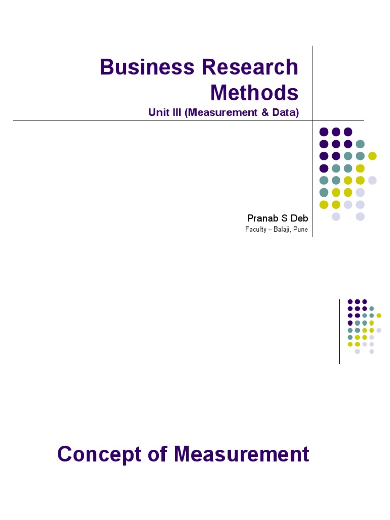 BRM Unit 3 | PDF | Level Of Measurement | Questionnaire BRM Unit 3 | PDF | Level Of Measurement | Questionnaire