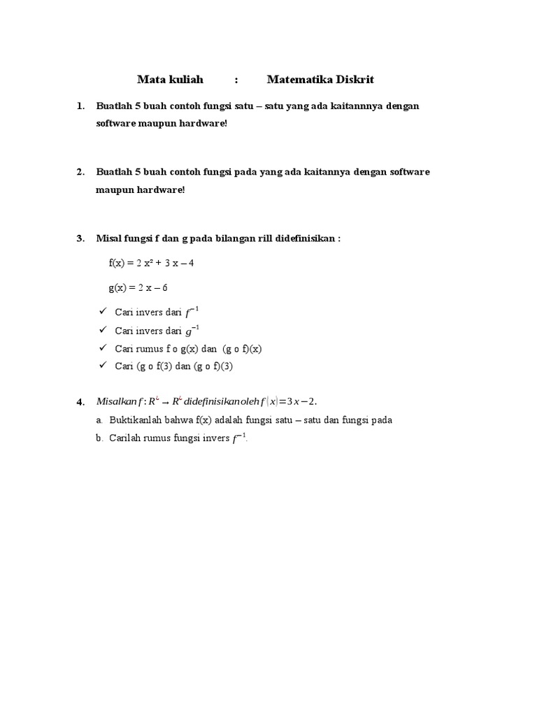 Tugas Mat. Diskrit | PDF