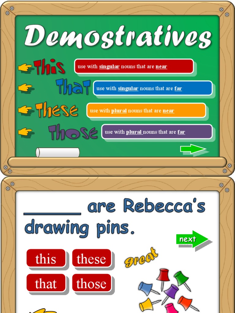 Demonstrative Pronouns Guide | PDF | Language Arts & Discipline